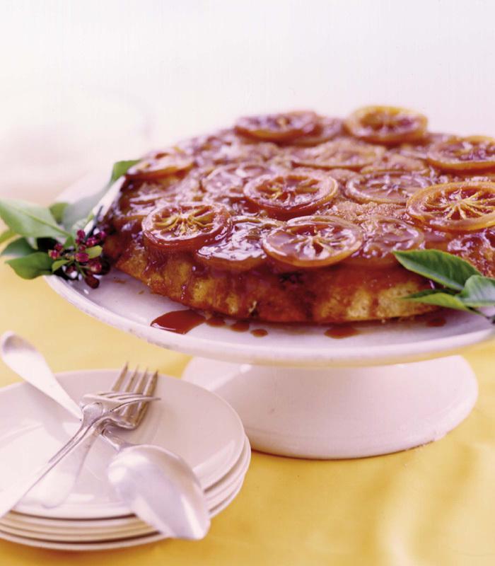 Lemon upside-down cake