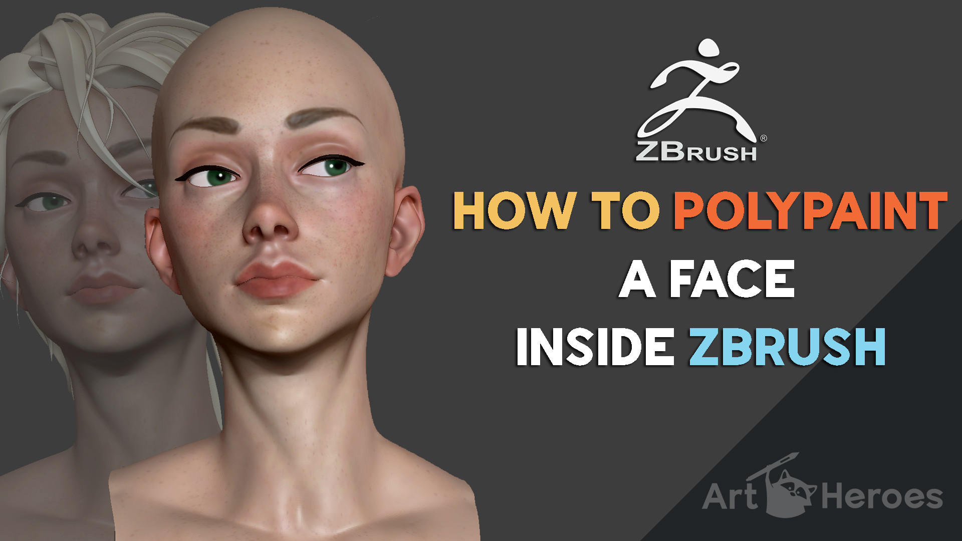 How to Polypaint a face inside Zbrush