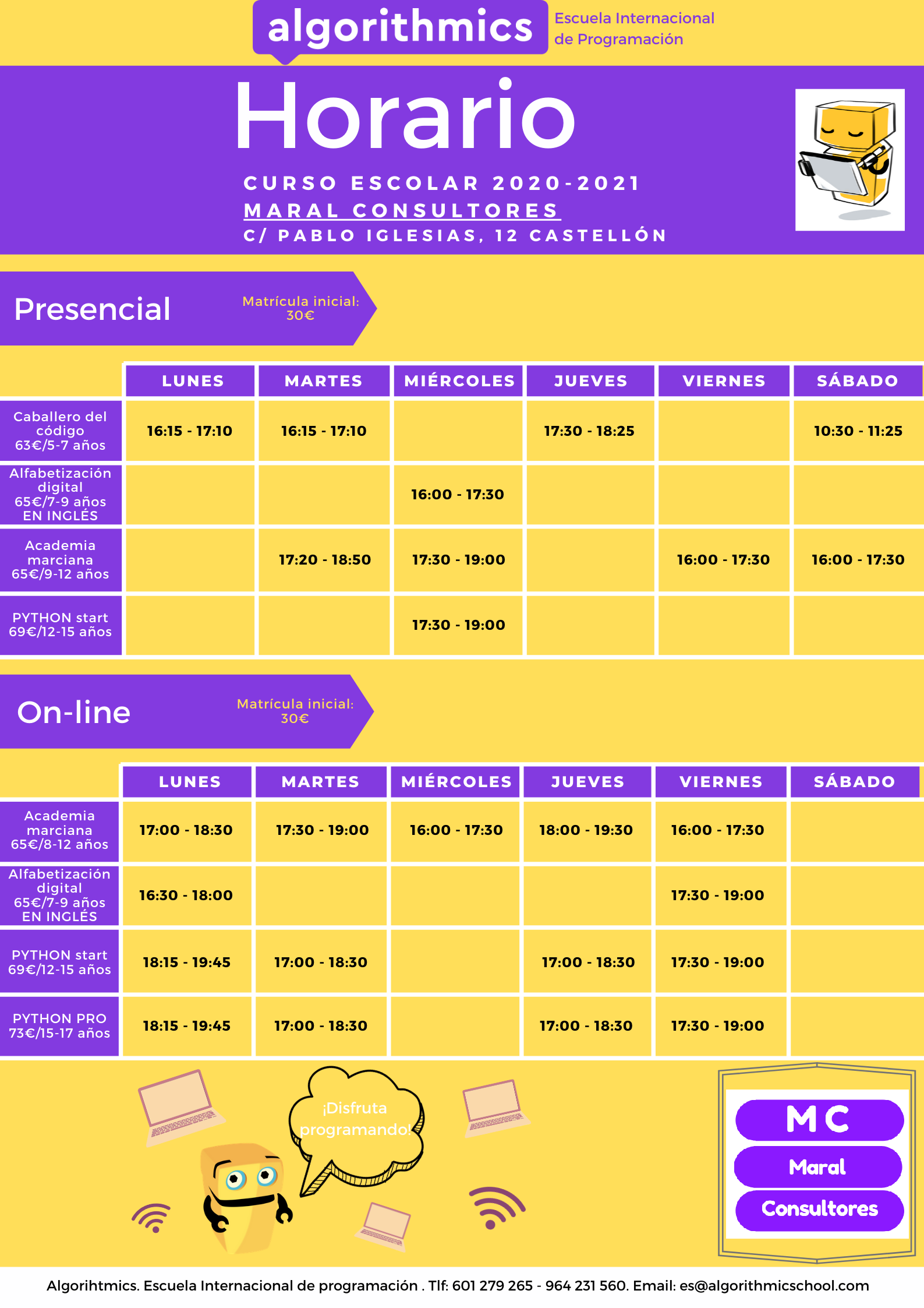 Centros Algorithmics en España