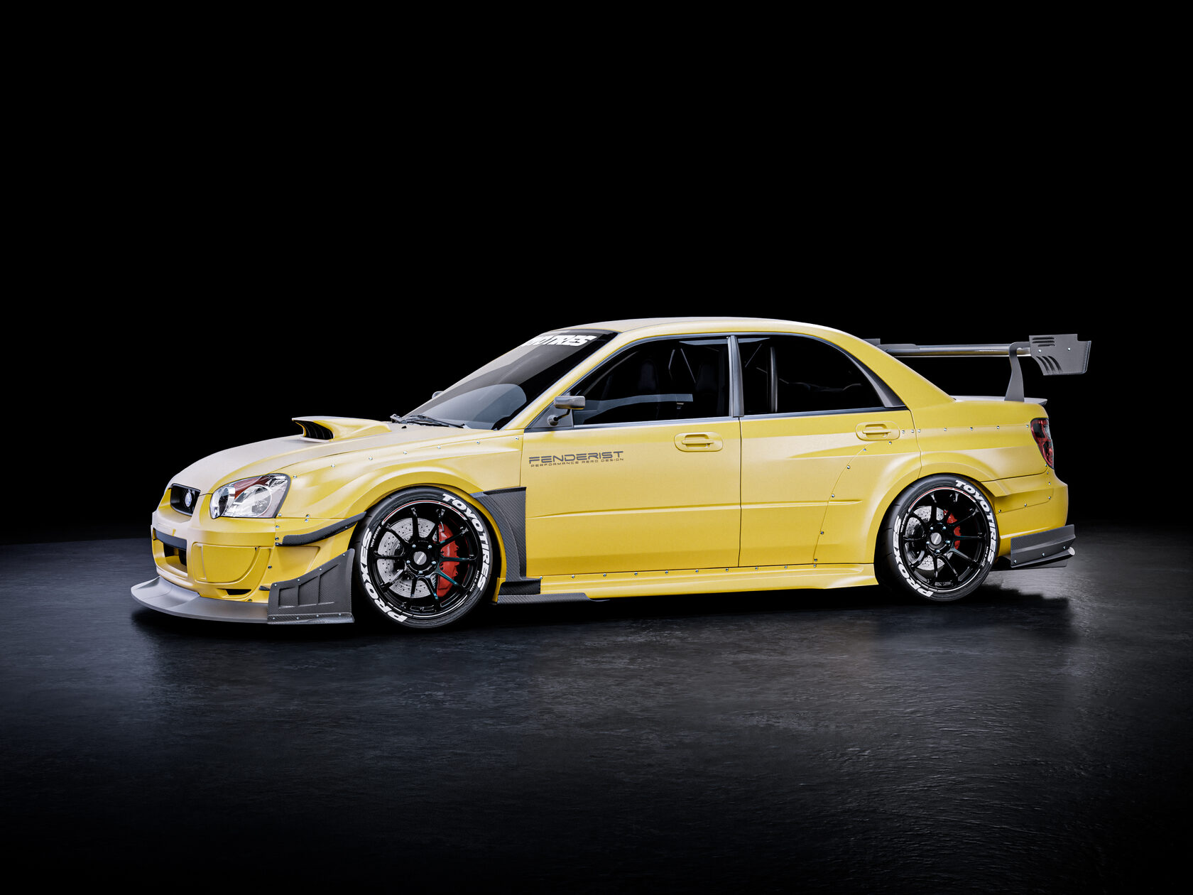 FENDERIST SPEC R Full Set ver 2.0 / WIDE BODY KIT SUBARU IMPREZA WRX ...