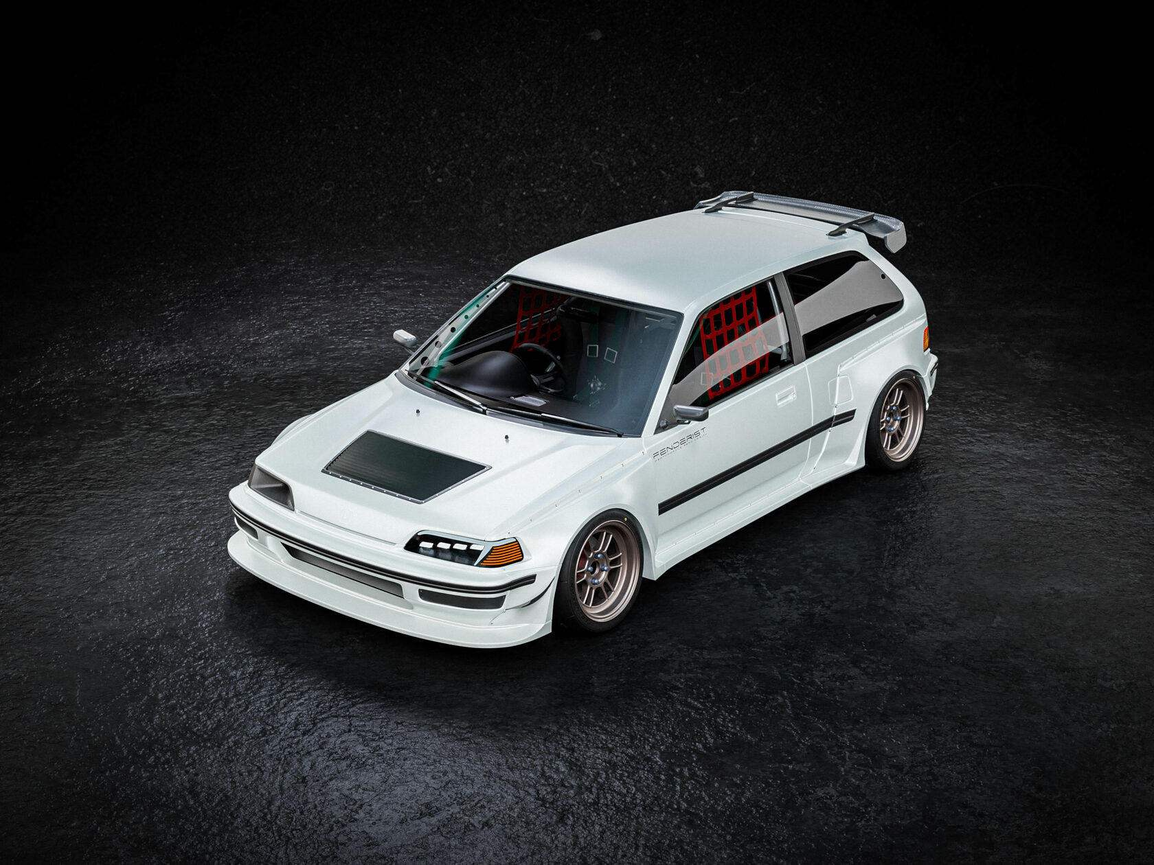 FENDERIST SPEC S Fender Flares Set / WIDE BODY KIT HONDA CIVIC EF 1987-1991