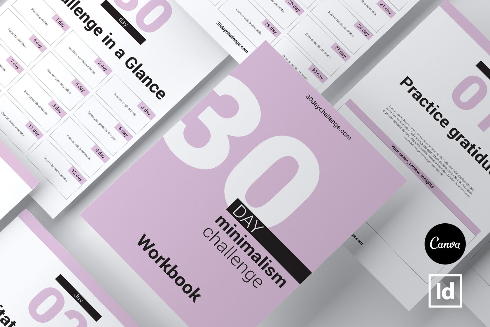 30 day Challenge Canva Workbook