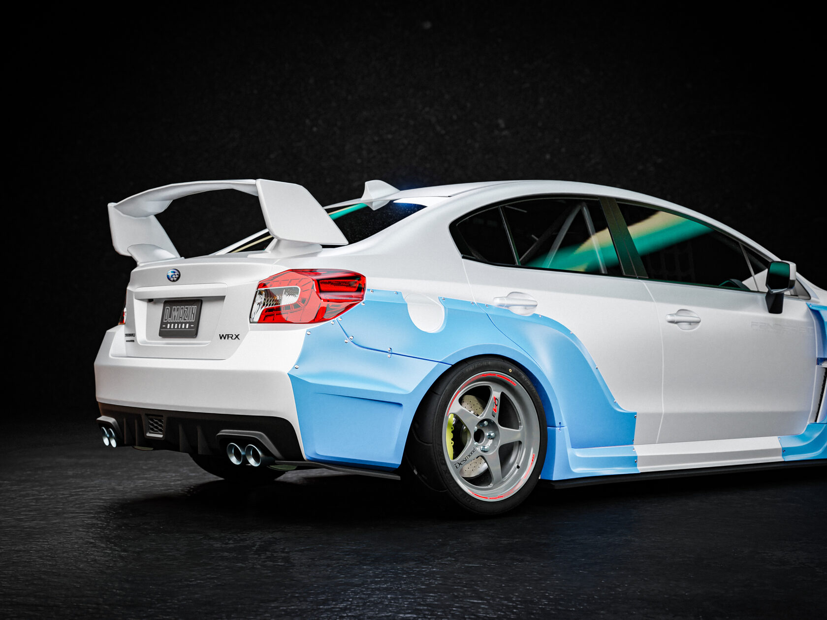 Full FENDERIST SPEC S kit / WIDE BODY KIT Subaru Impreza WRX STI 14-17