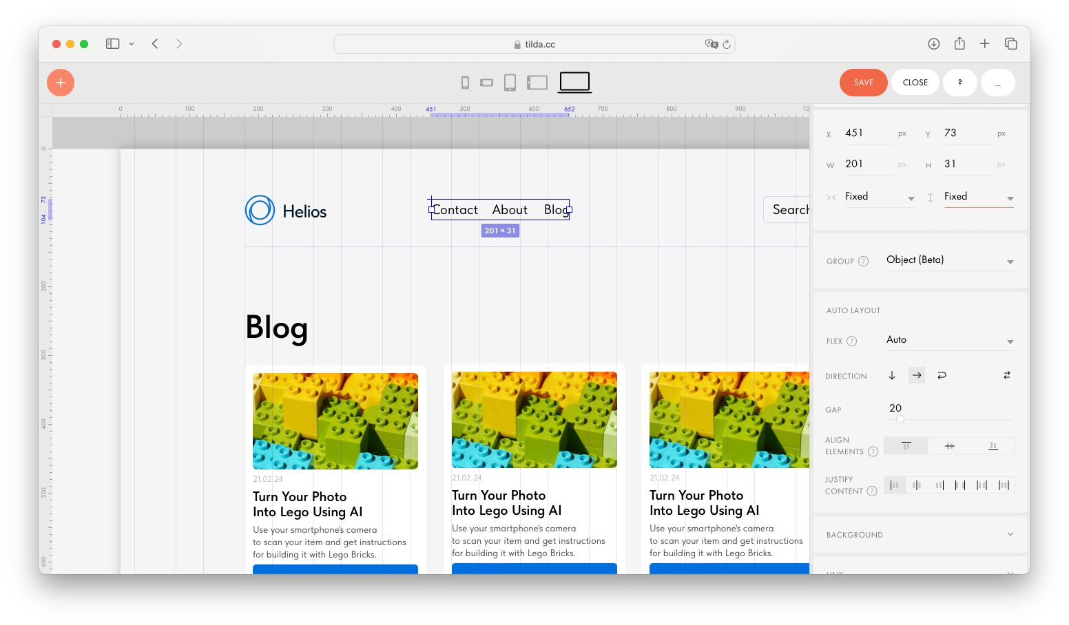 Auto Layout In Tilda's Zero Block │ Tilda Help Center