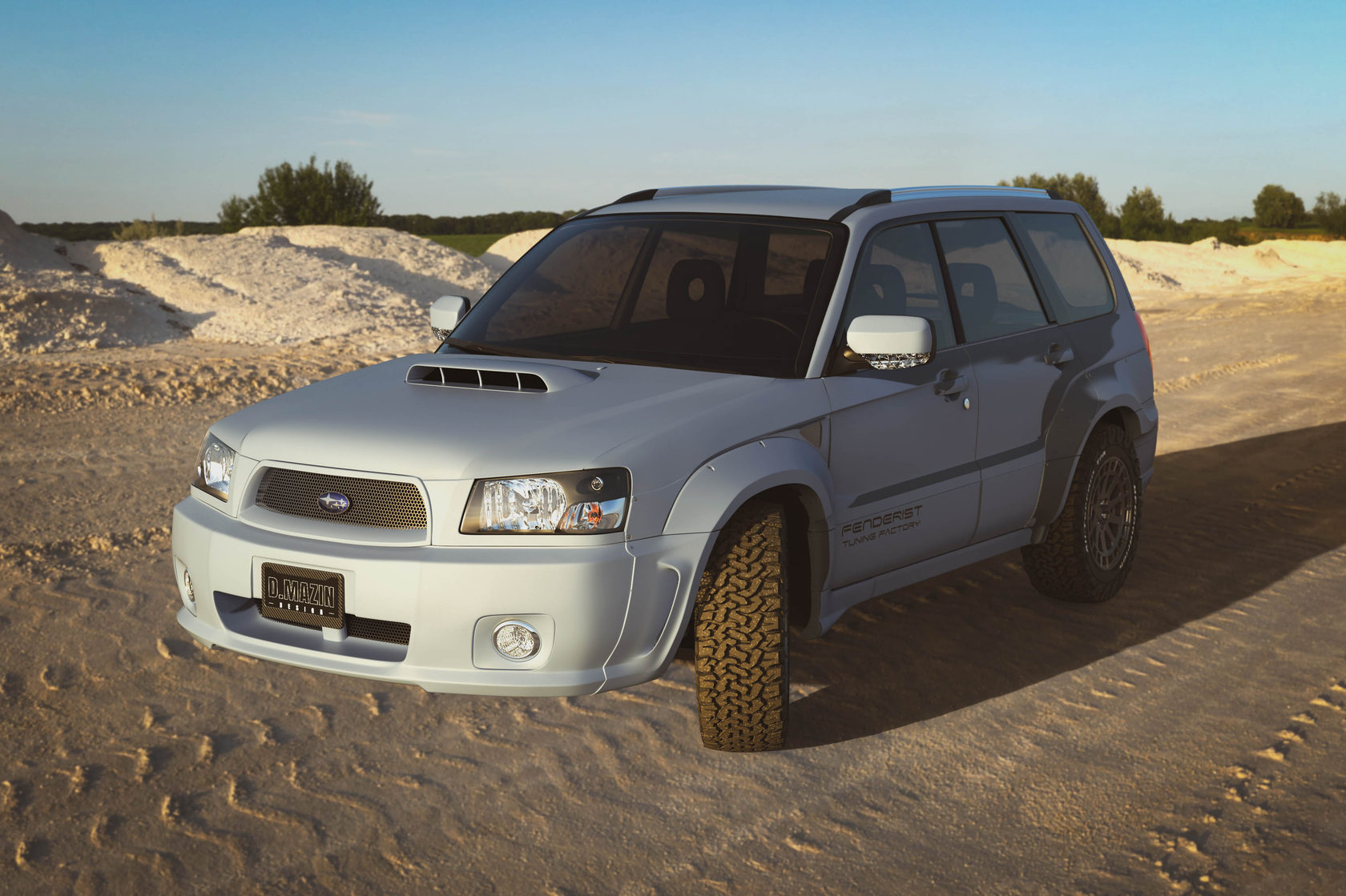 Fender Flares Set / Wide Body Kit SUBARU FORESTER Cross Sport SG5 02-05 ...