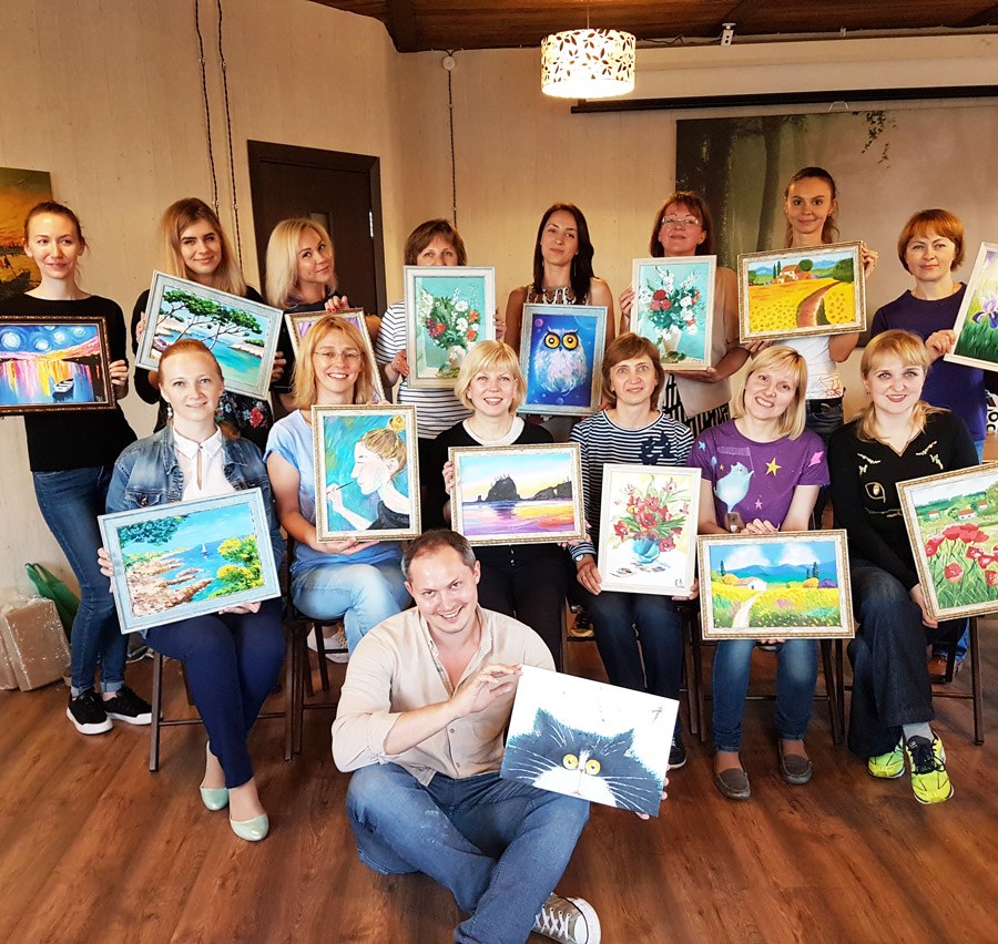 Corporate master-class "Oil Painting" for your company.