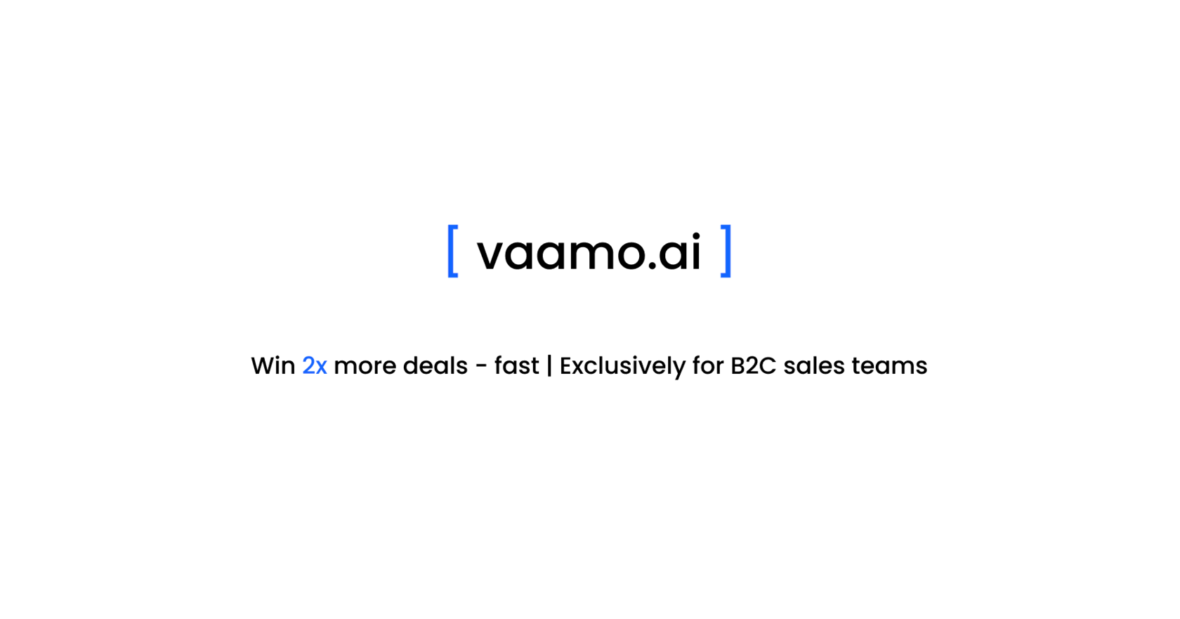 Vaamo.ai | Win 2x more deals - fast | Pricing