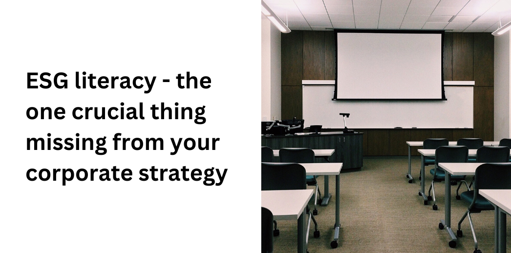 ESG vzdělání - zásadní věc, která chybí ve vaší firemní strategii