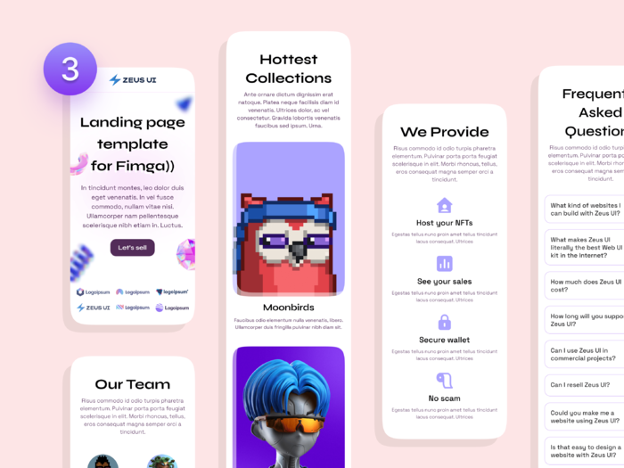 Figma templates, design systems and UI kits