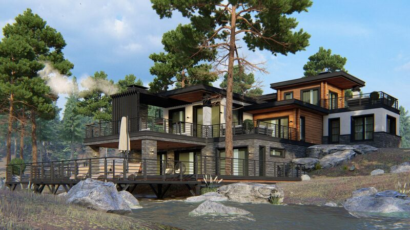 American modern house