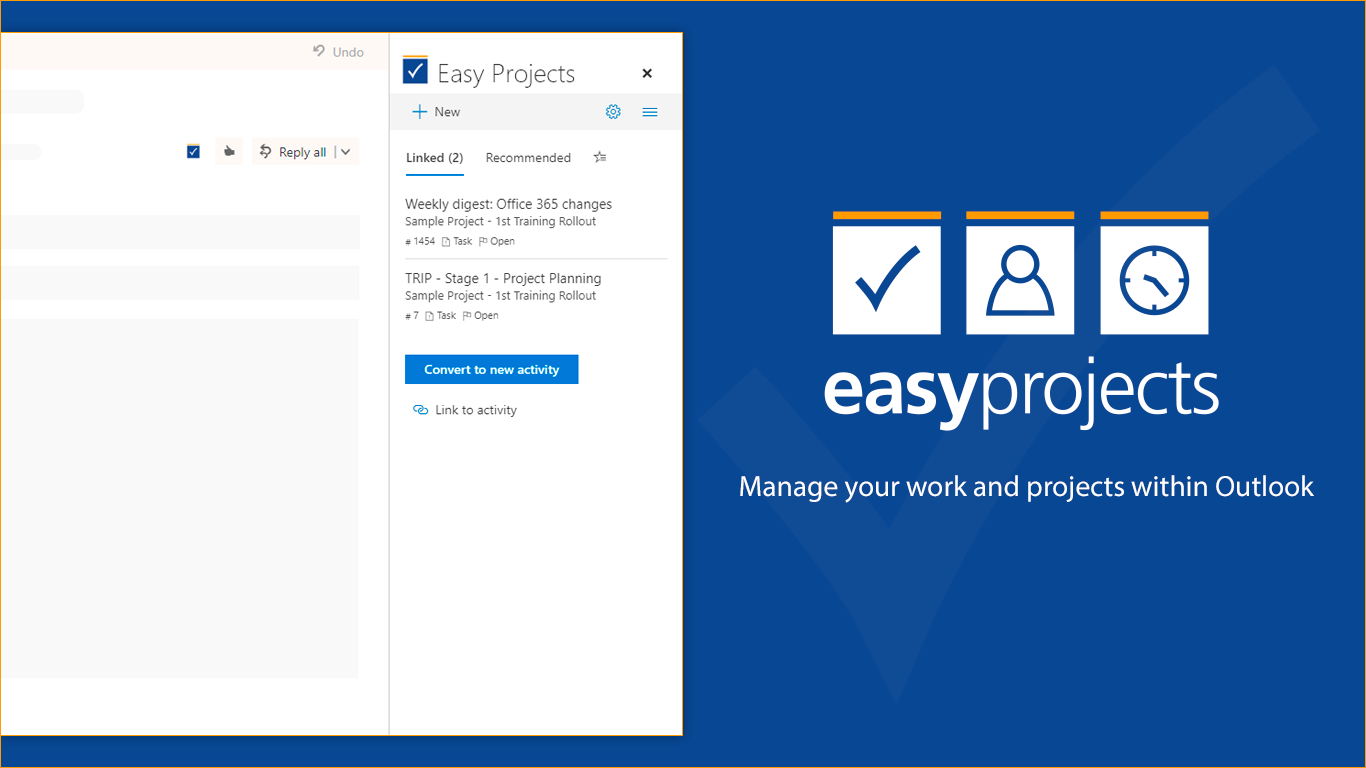 Easy Projects Outlook Add-In for Office 365
