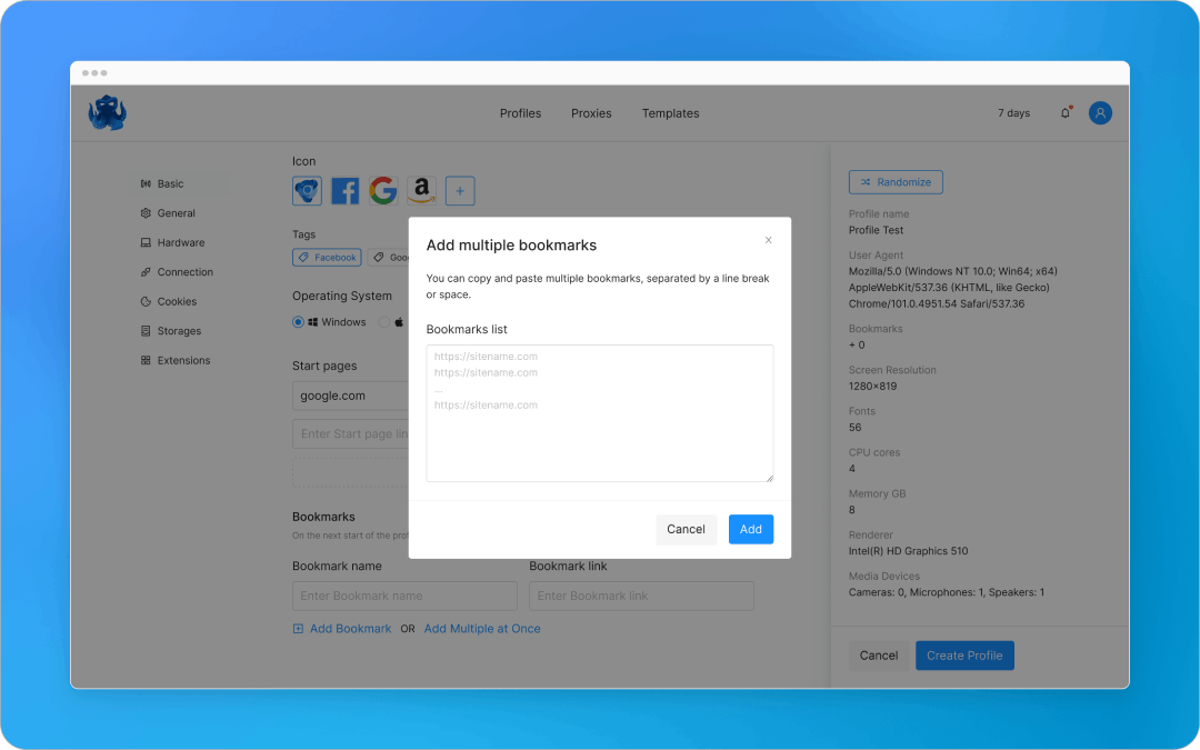 Octo Browser 1.8: dark theme, bookmarks import, automatic subscription ...