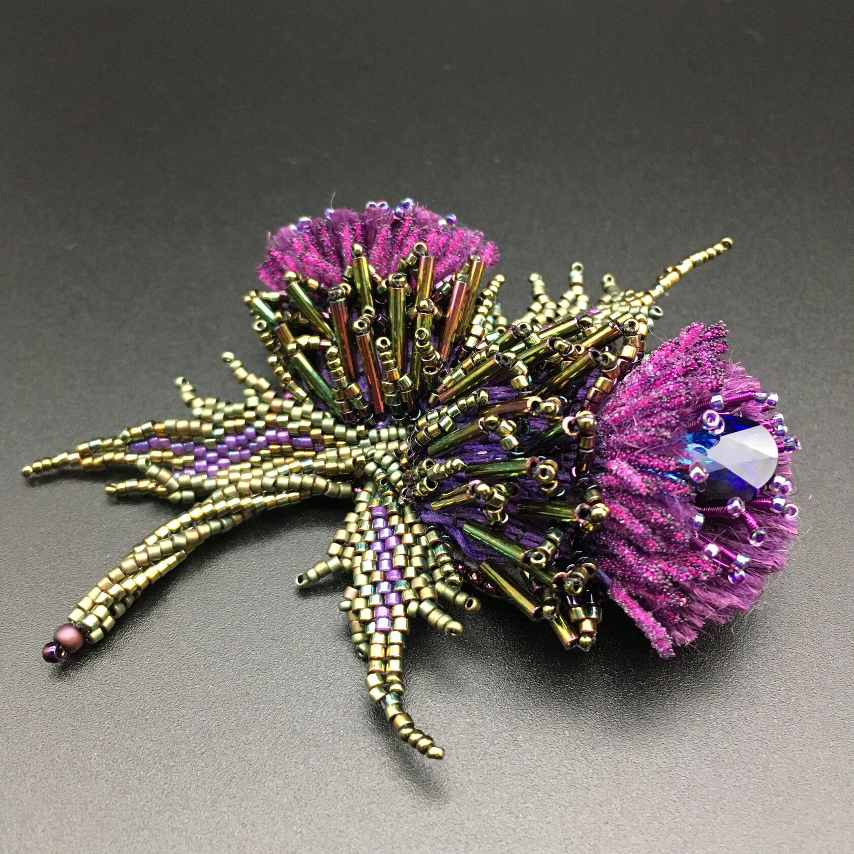 Брошь "Чертополох"