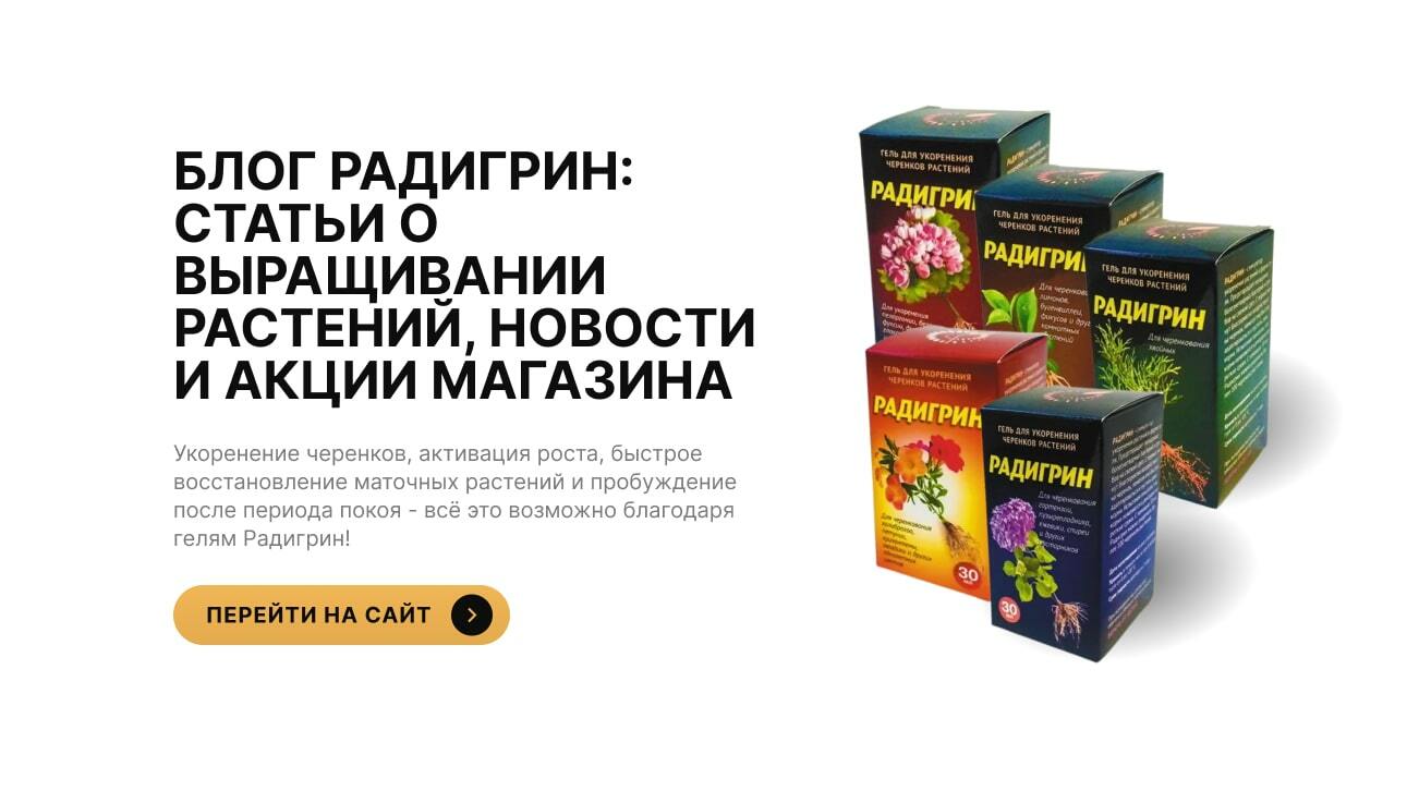 Блог Радигрин: статьи о выращивании растений, новости и акции магазина