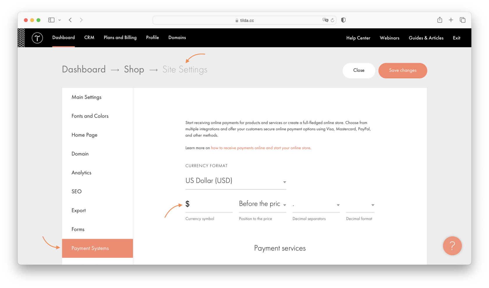 How to Set Up a Shopping Cart │ Tilda Help Center