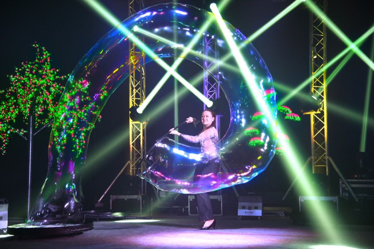 How to start making a bubble show | «Lyudmila Darina»