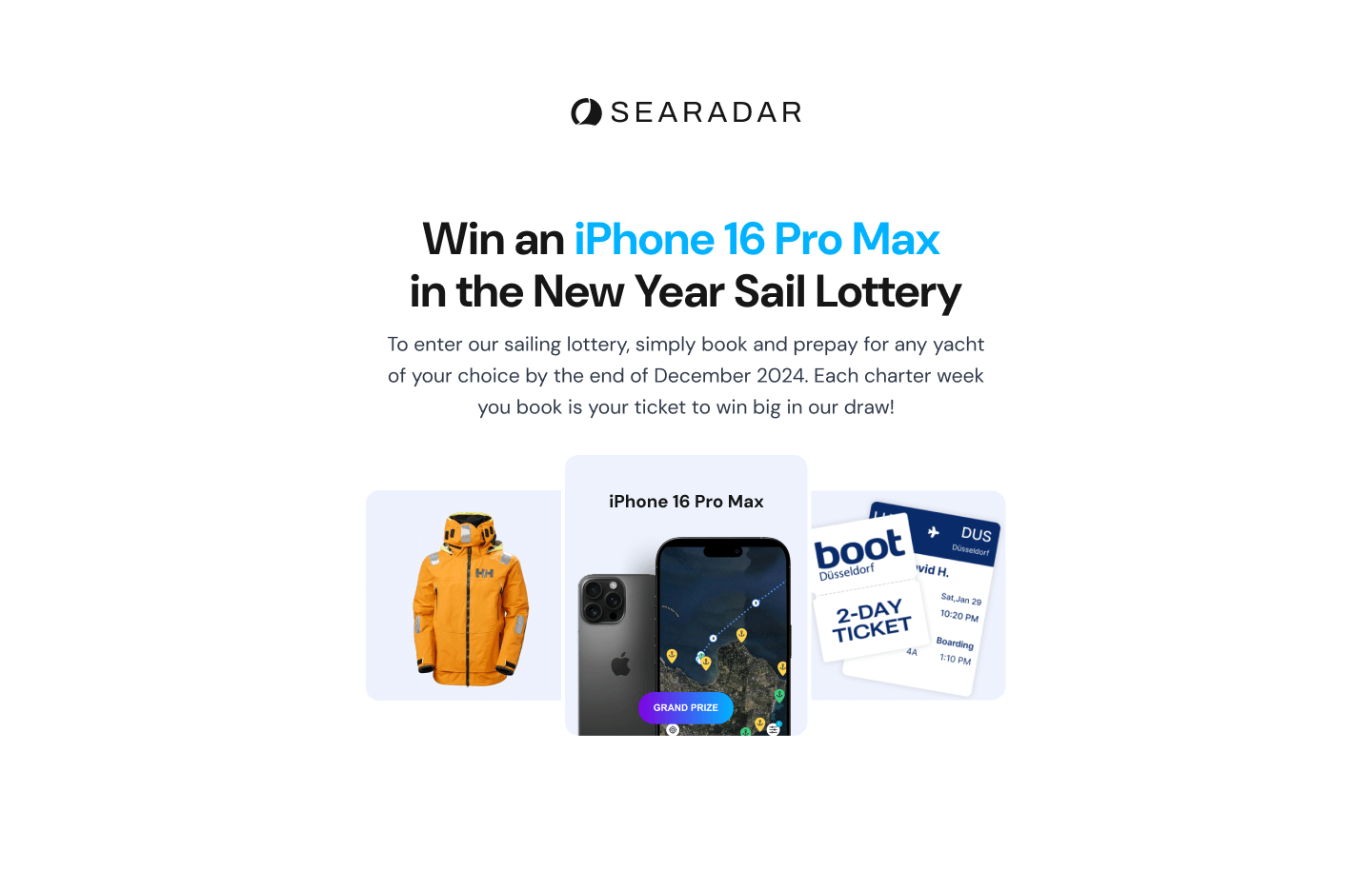 SEARADAR - Sail Lottery New Year 2024