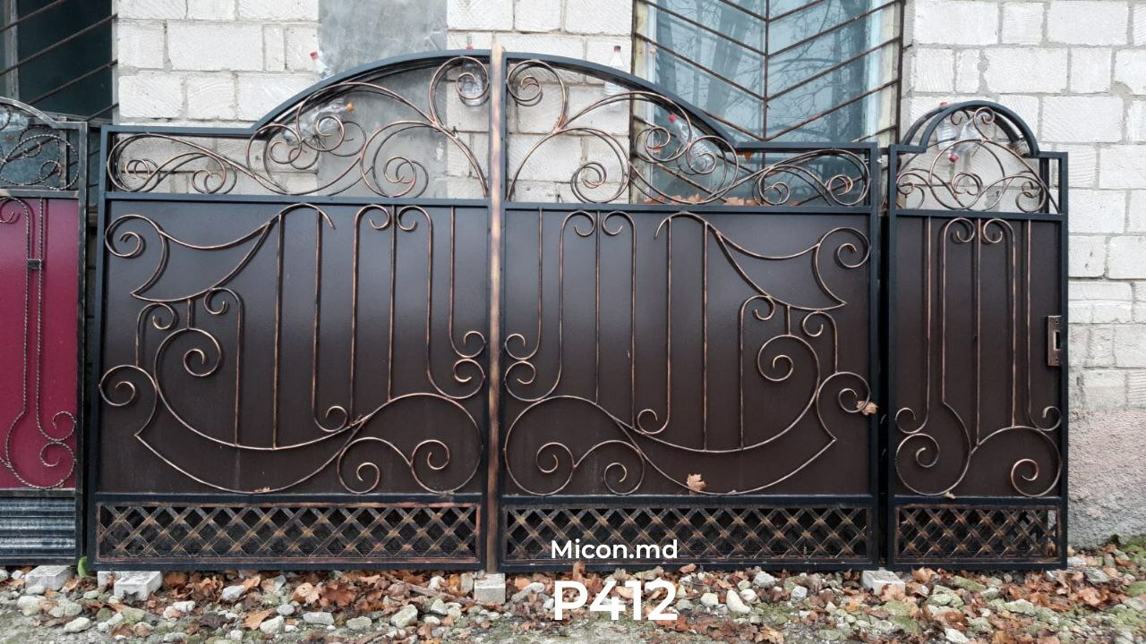 Porți din fier forjat și porți metalice la comandă în Moldova, prețuri ...