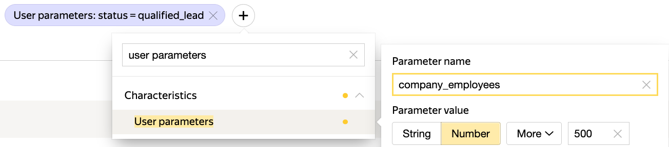 Session and User parameters - Yandex Metrica