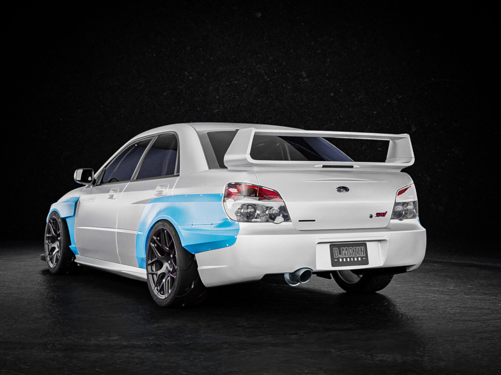 FENDERIST SPEC S Fender Flares Set / Wide Body Kit SUBARU IMPREZA WRX (GDA) / WRX STI (GDB) 05-07