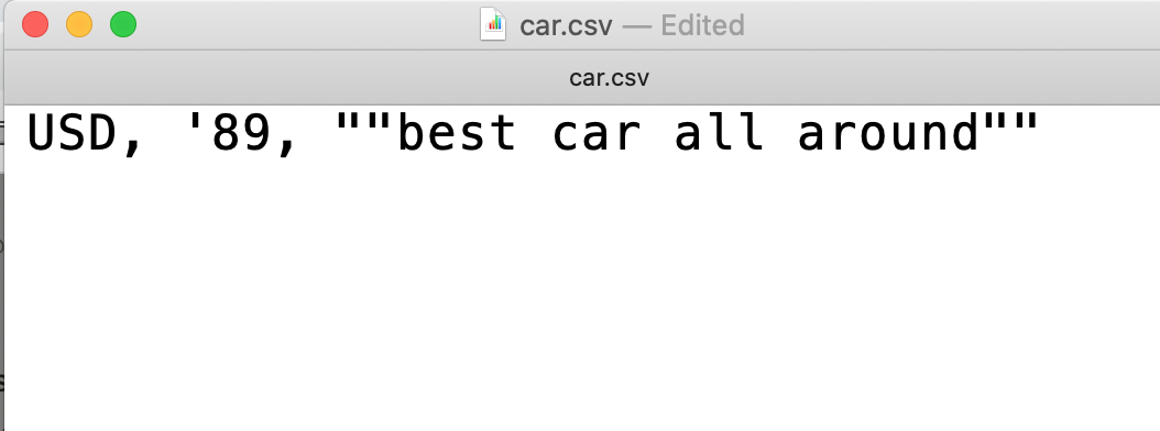 Why quotation marks are used in CSV