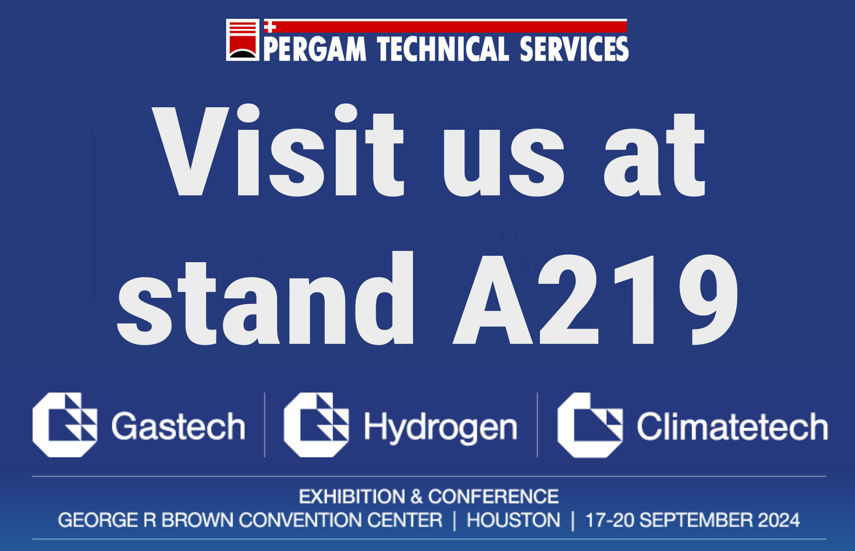 Pergam Technical Services is at Gastech 2024 in Houston!