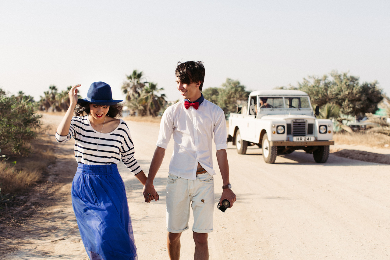 Couple photoshoot of German and Elina in Cyprus
