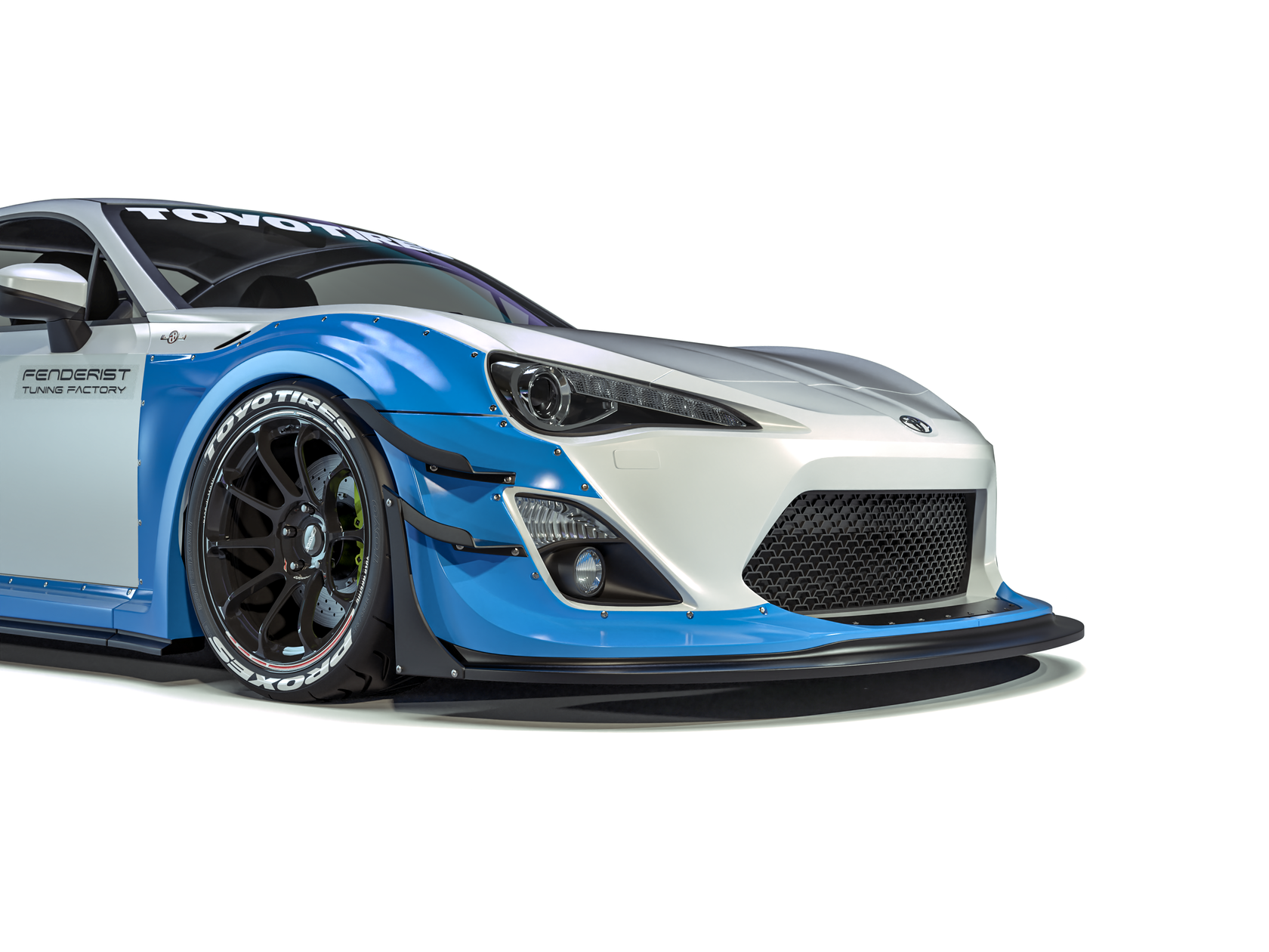 Full FENDERIST SPEC R kit / WIDE BODY KIT TOYOTA GT86 / SCION FRS 2011-2017