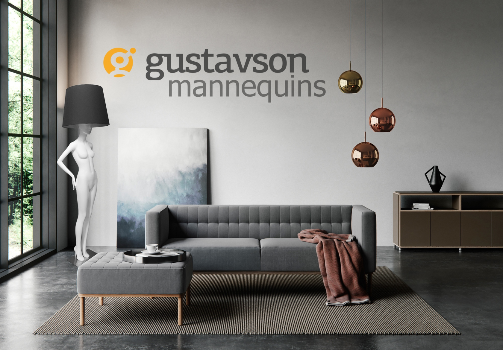 Манекены-торшеры: производство дизайнерских торшеров-светильников с ...