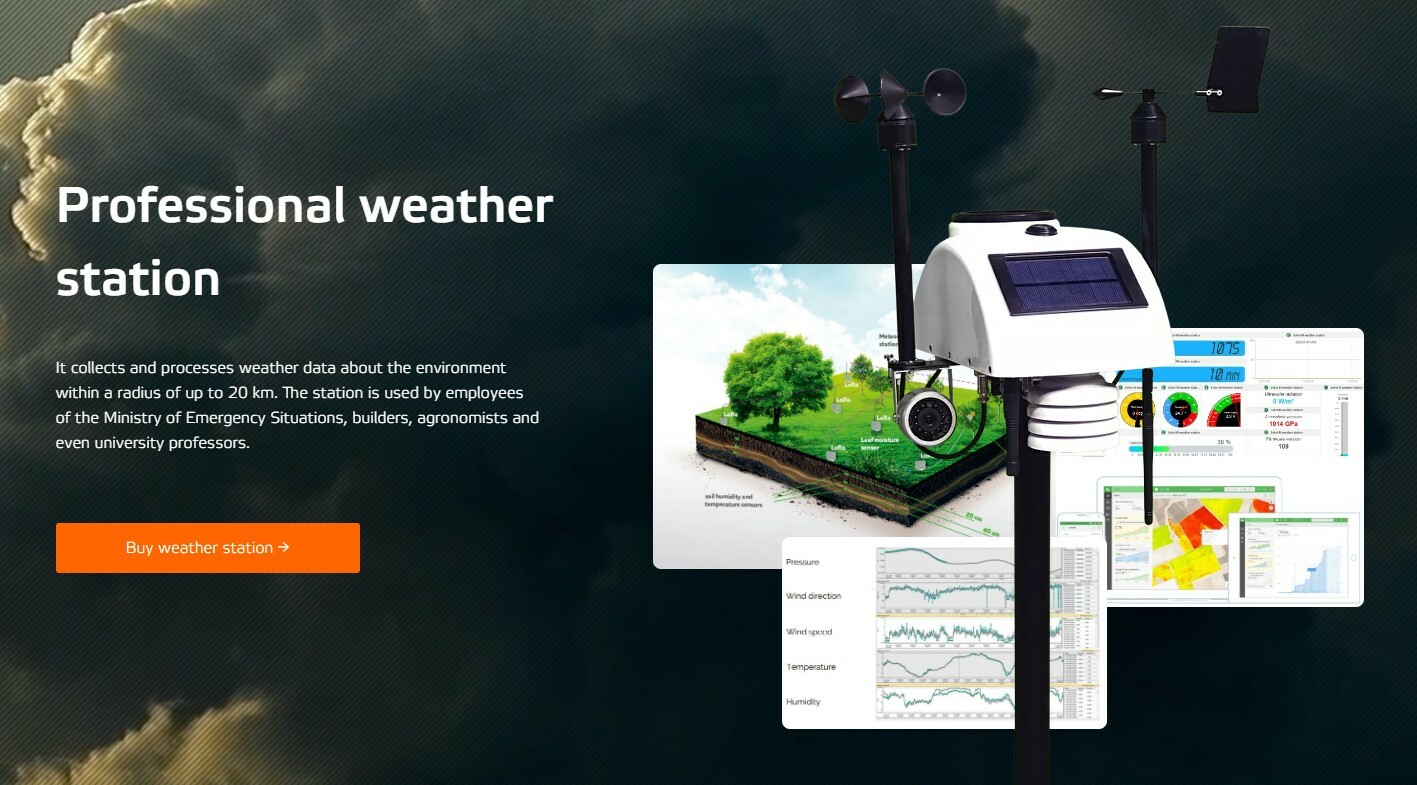 Professional weather station
