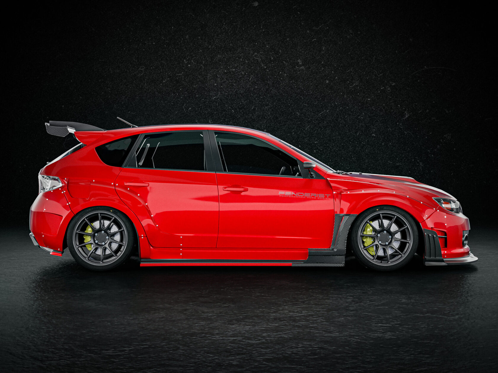 FENDERIST SPEC S FRONT SPLITTER SUBARU IMPREZA WRX STI GRB/GRF 07-10