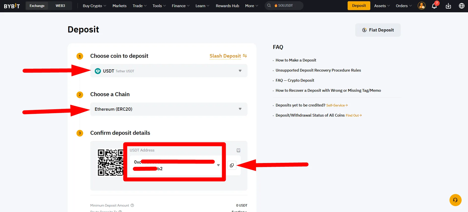 How to know the address of USDT ERC20 wallet. AML Crypto