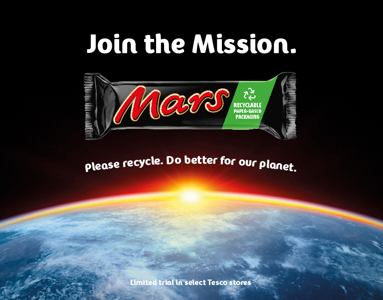 It's not easy being green: Mars Bar gets a recyclable paper wrapper in ...