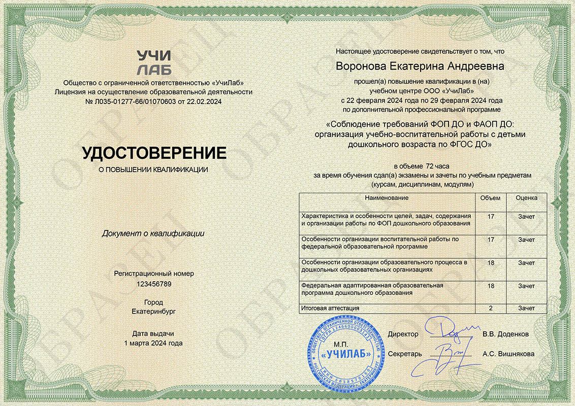 Соблюдение требований ФОП ДО и ФАОП ДО: организация учебно-воспитательной работы с детьми ...