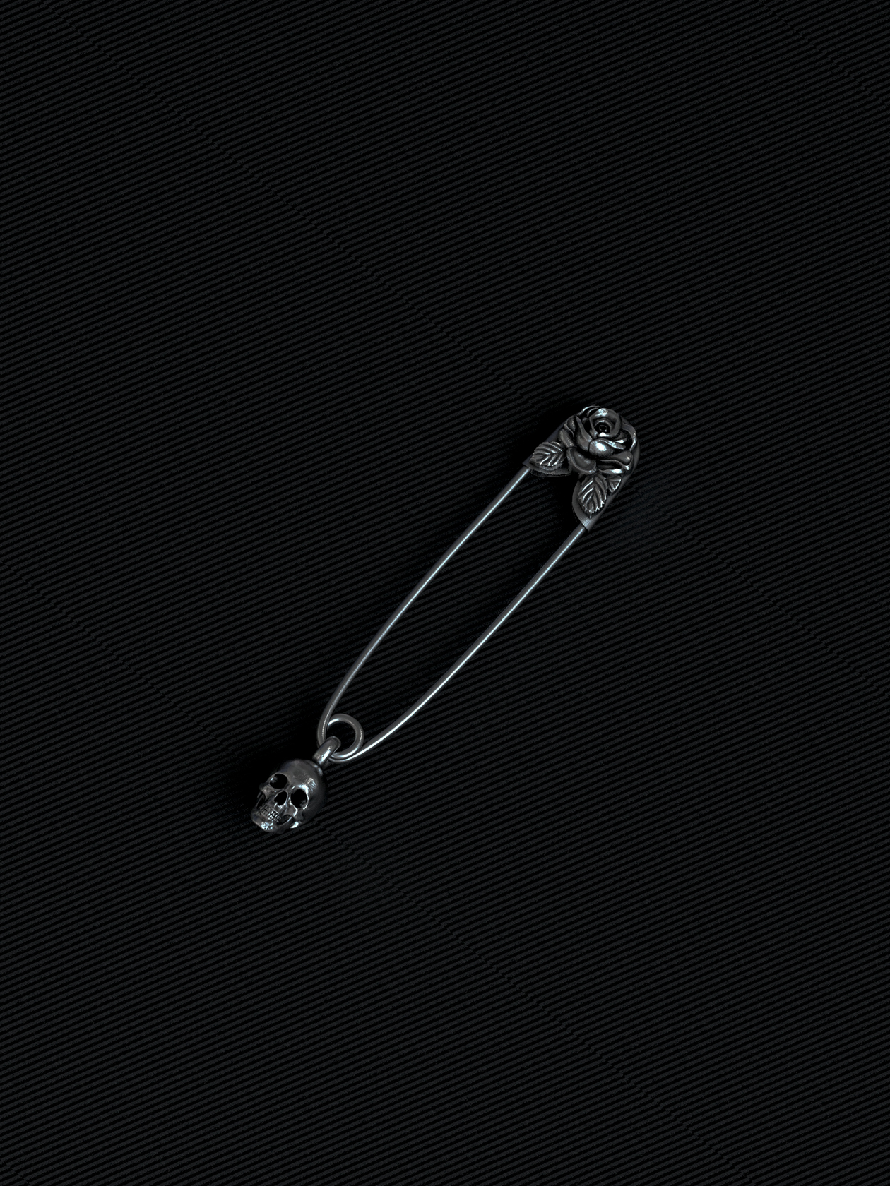 Rose Safety Pin