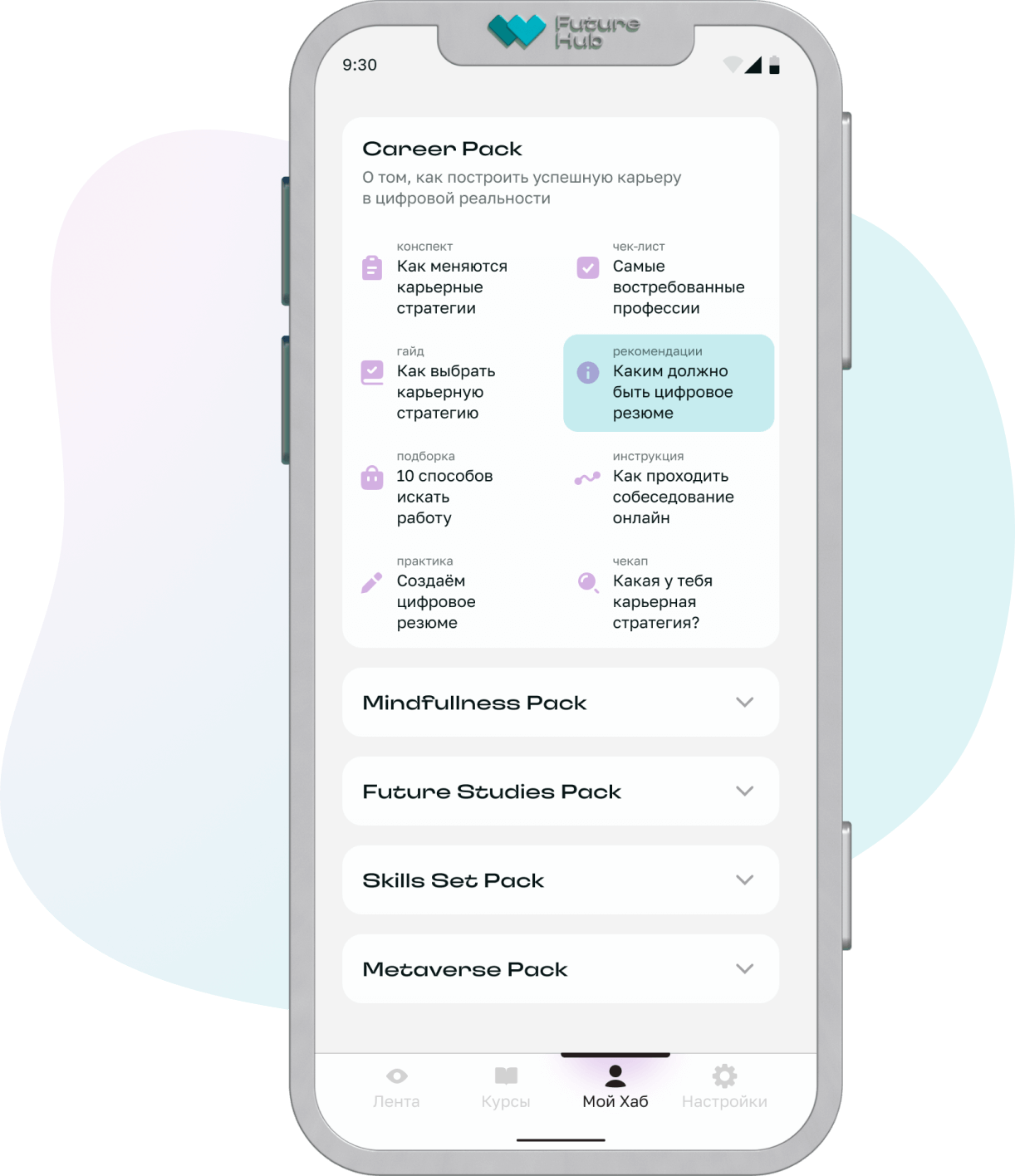 Подборки материалов по направлениям развития будущего на каждый день — Future Packs