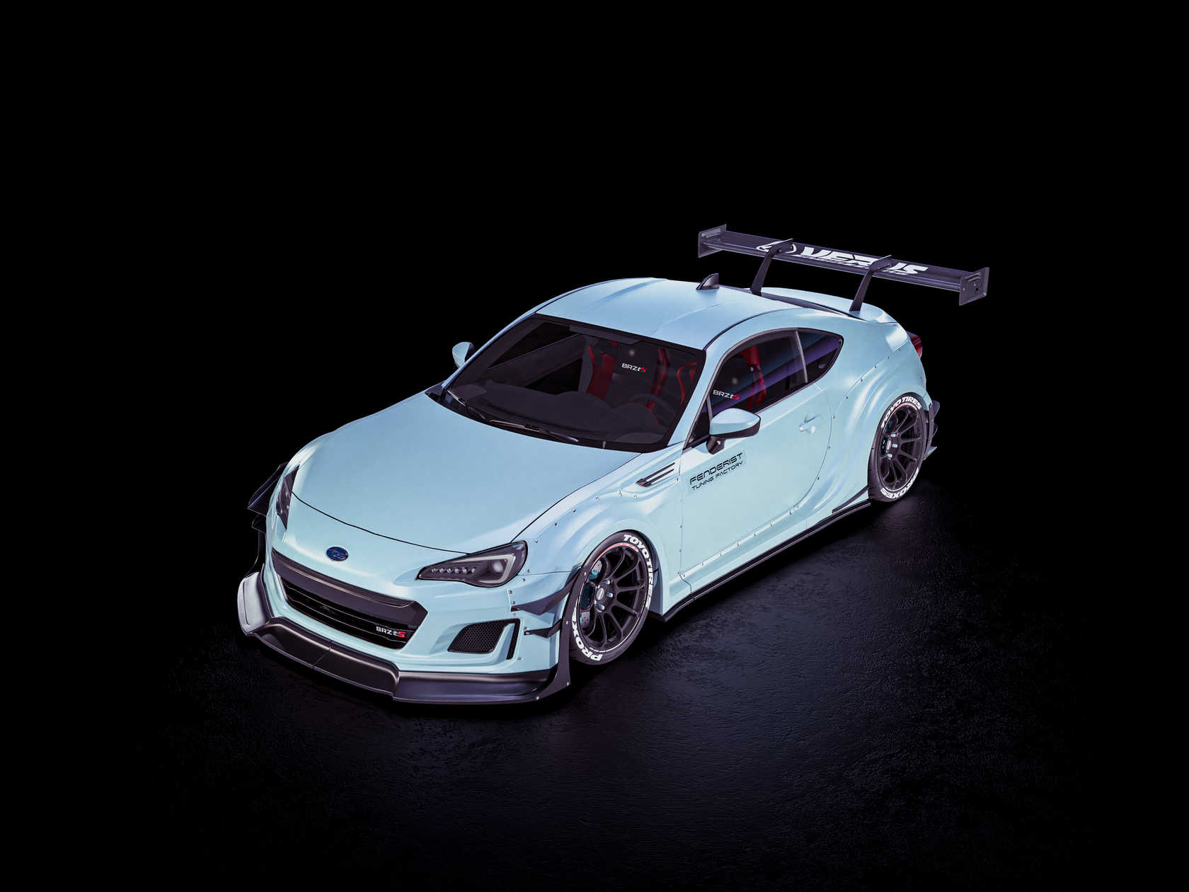 Full FENDERIST SPEC R kit / WIDE BODY KIT SUBARU BRZ 2017-2020