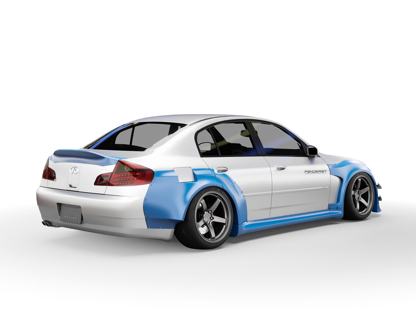 FENDERIST SPEC S Fender Flares Set / WIDE BODY KIT INFINITI G35 ...