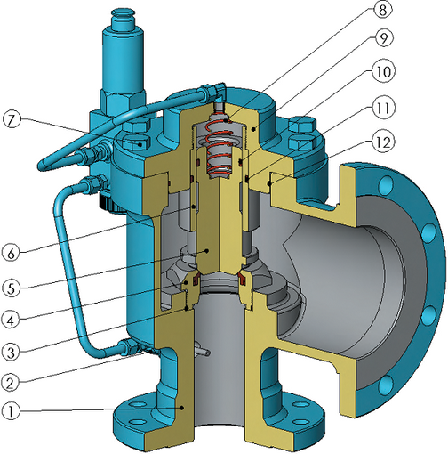 Пилотные предохранительные клапаны Mercer Valve серии 9500