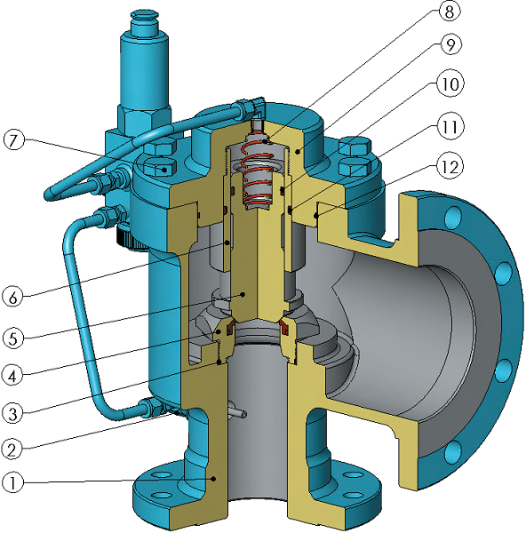Пилотные предохранительные клапаны Mercer Valve серии 9500