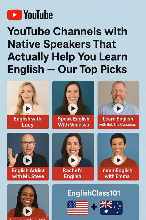 YouTube Channels with Native Speakers That Actually Teach You English