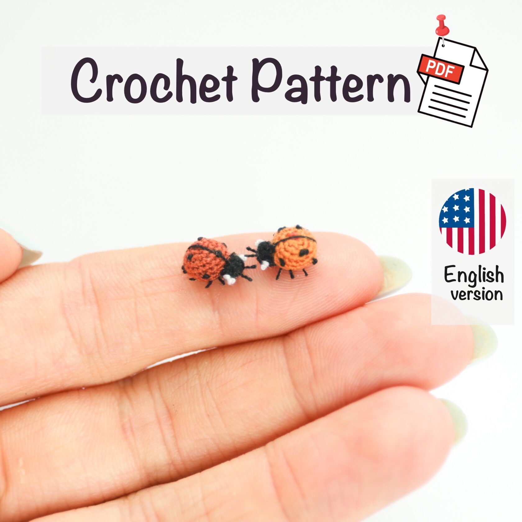 Ladybug Crochet Pattern — Easy Mini Amigurumi Toy