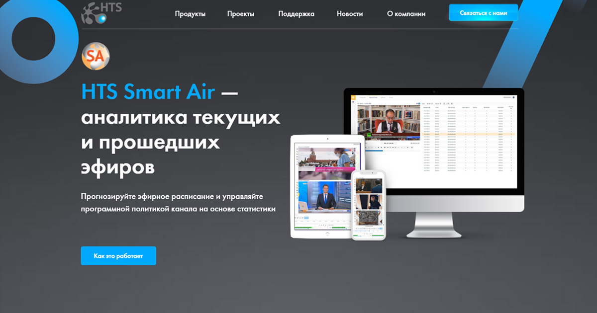 HTS Smart Air — аналитика текущих и прошедших эфиров