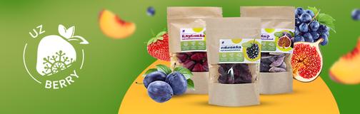 Сублимированные ягоды и фрукты BerryUZ ОПТОМ с доставкой по всей России