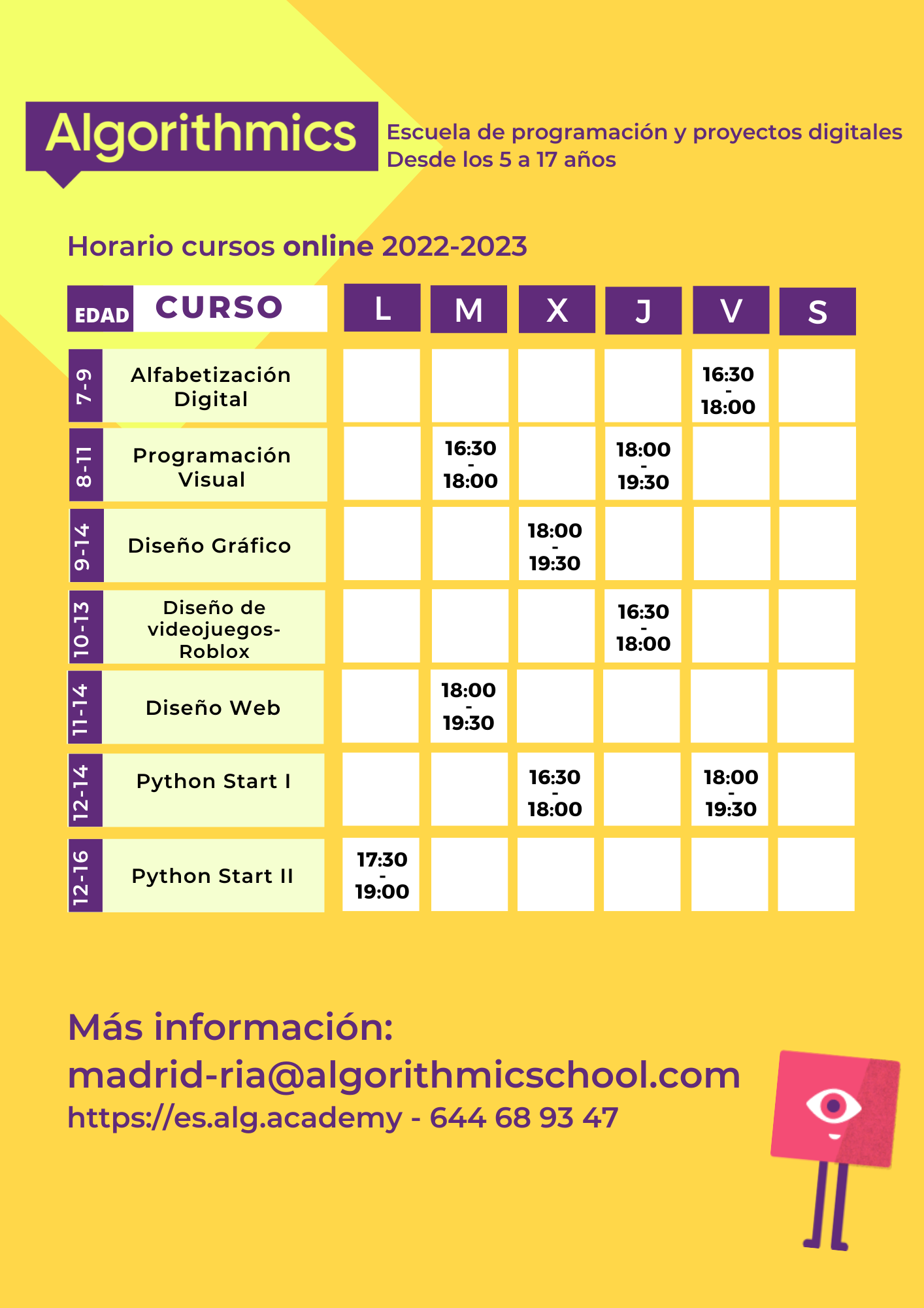 Centros Algorithmics en España