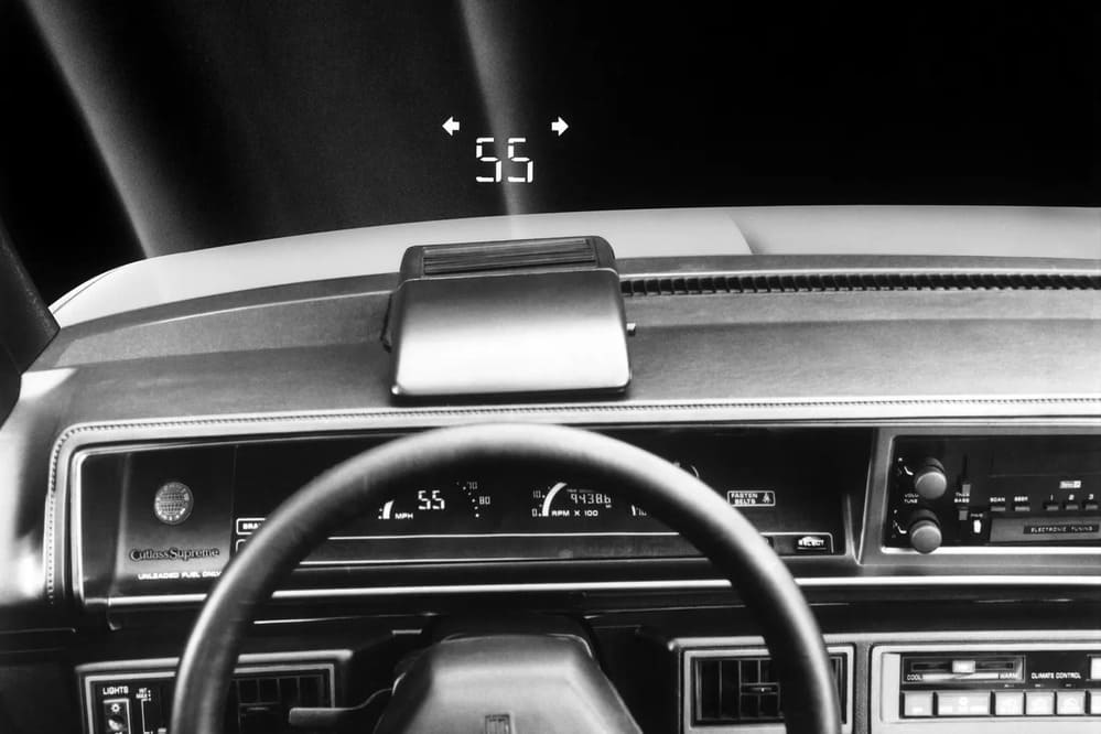 Automotive heads-up displays from 1950s to 1990s | HUDWAY Blog