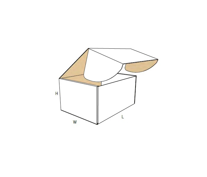 Самосборный короб FEFCO 0471 с откидной крышкой и архивным дном