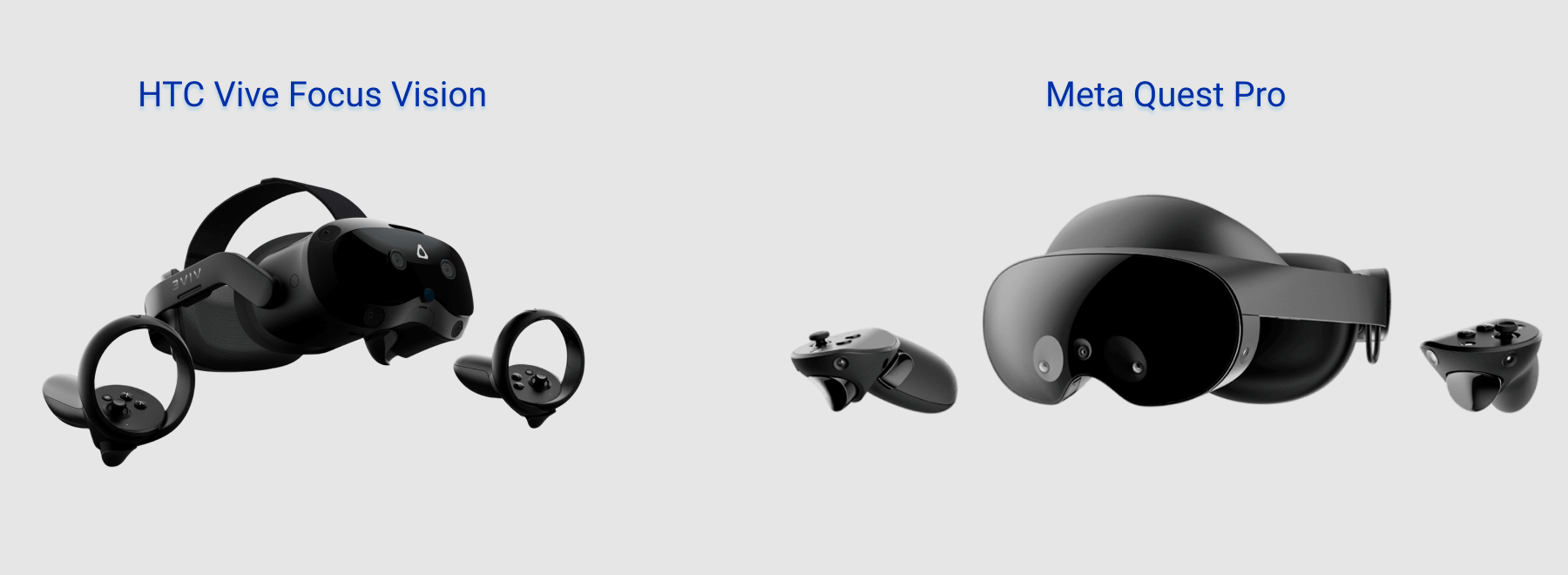 HTC Vive Focus Vision против Meta Quest Pro: основные различия