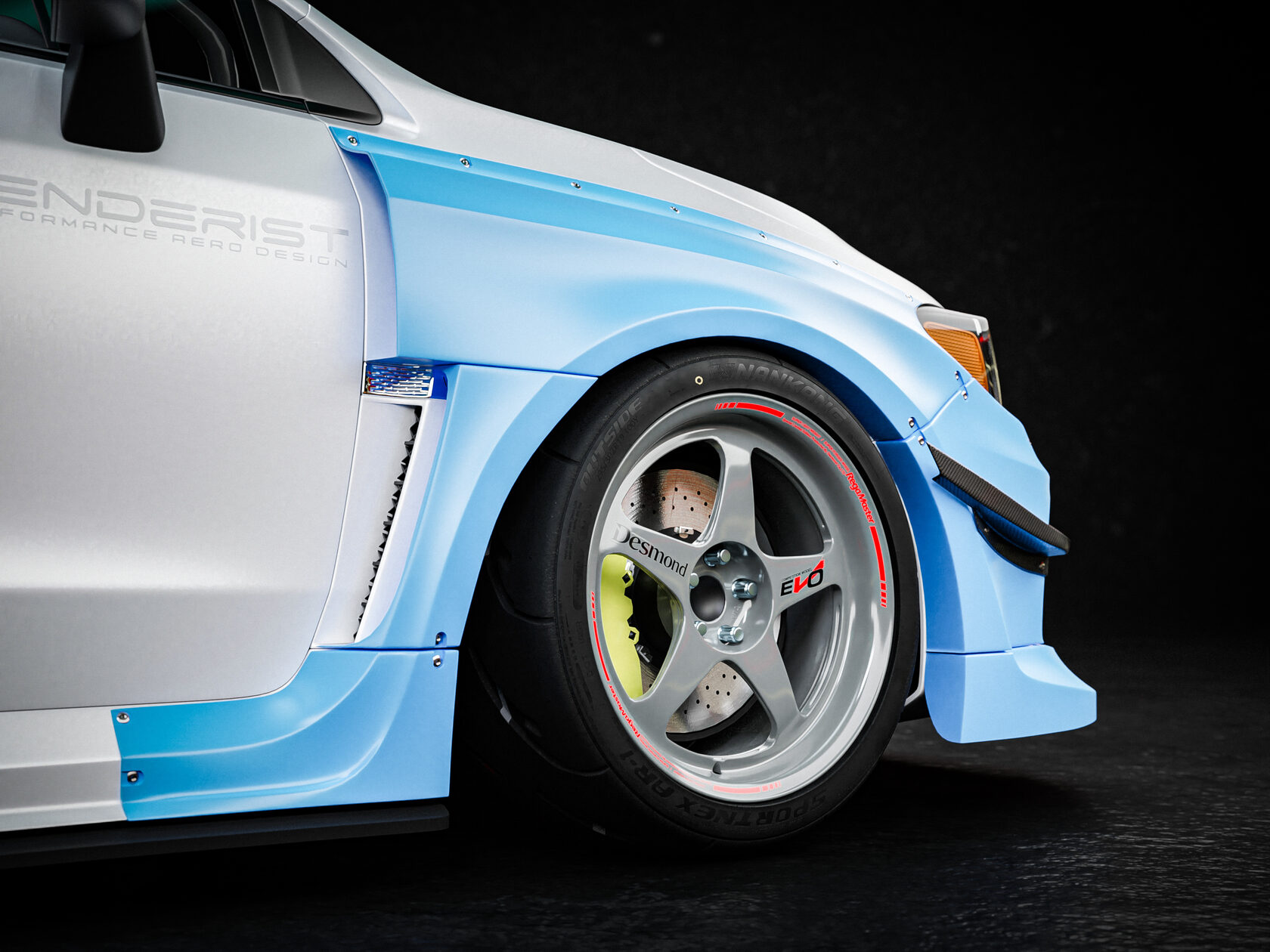 Full FENDERIST SPEC S kit / WIDE BODY KIT Subaru Impreza WRX STI 14-17