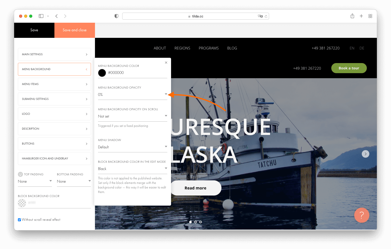 How to Create a Website Navigation Menu │ Tilda Help Center
